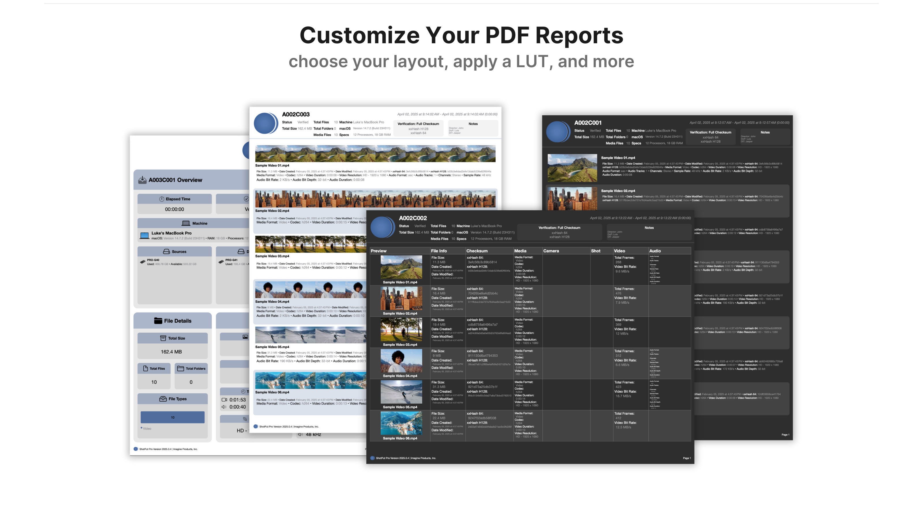 ShotPut Pro for Mac - Offload media to your Mac - Imagine Products