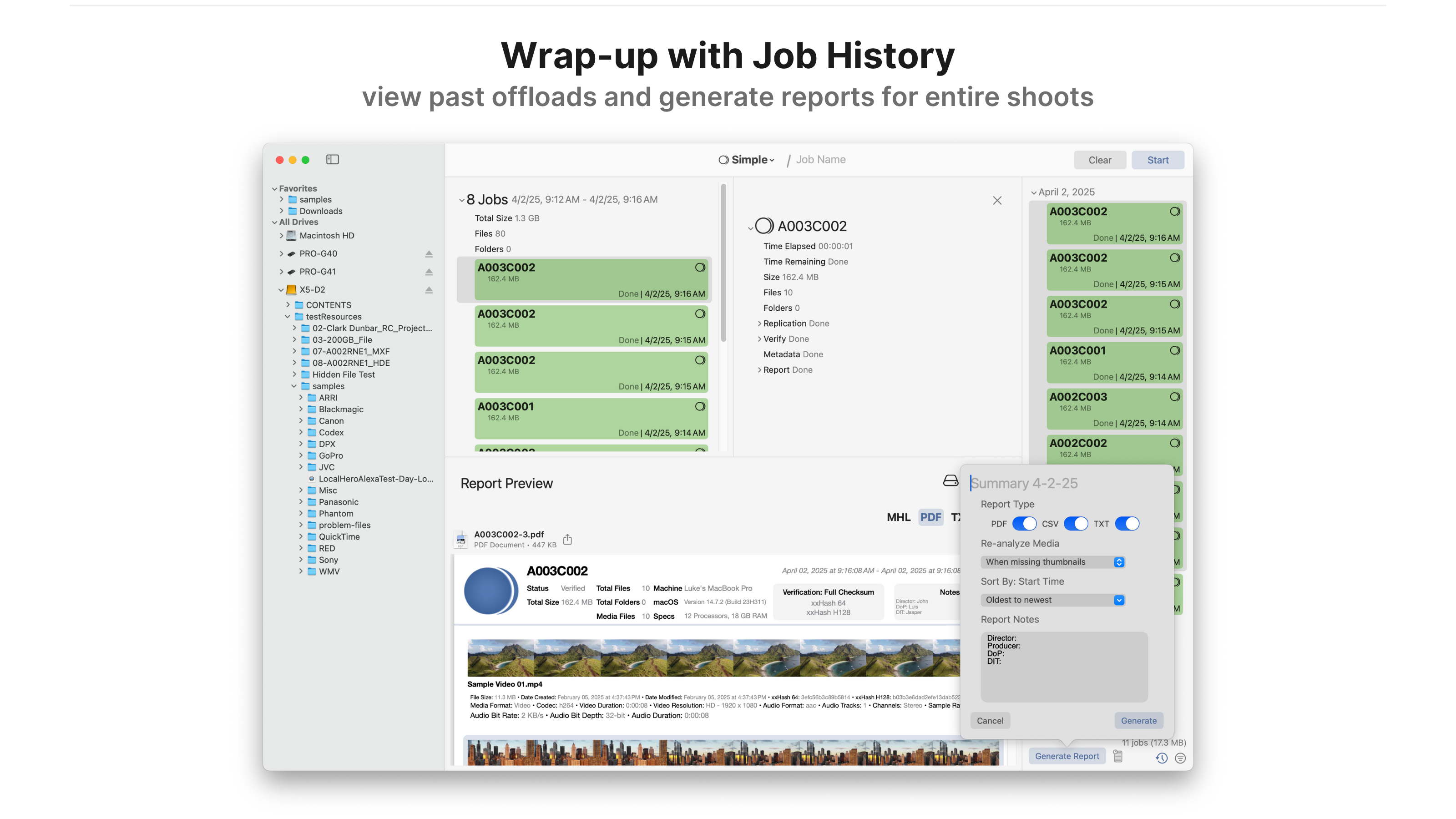 ShotPut Pro for Mac - Offload media to your Mac - Imagine Products