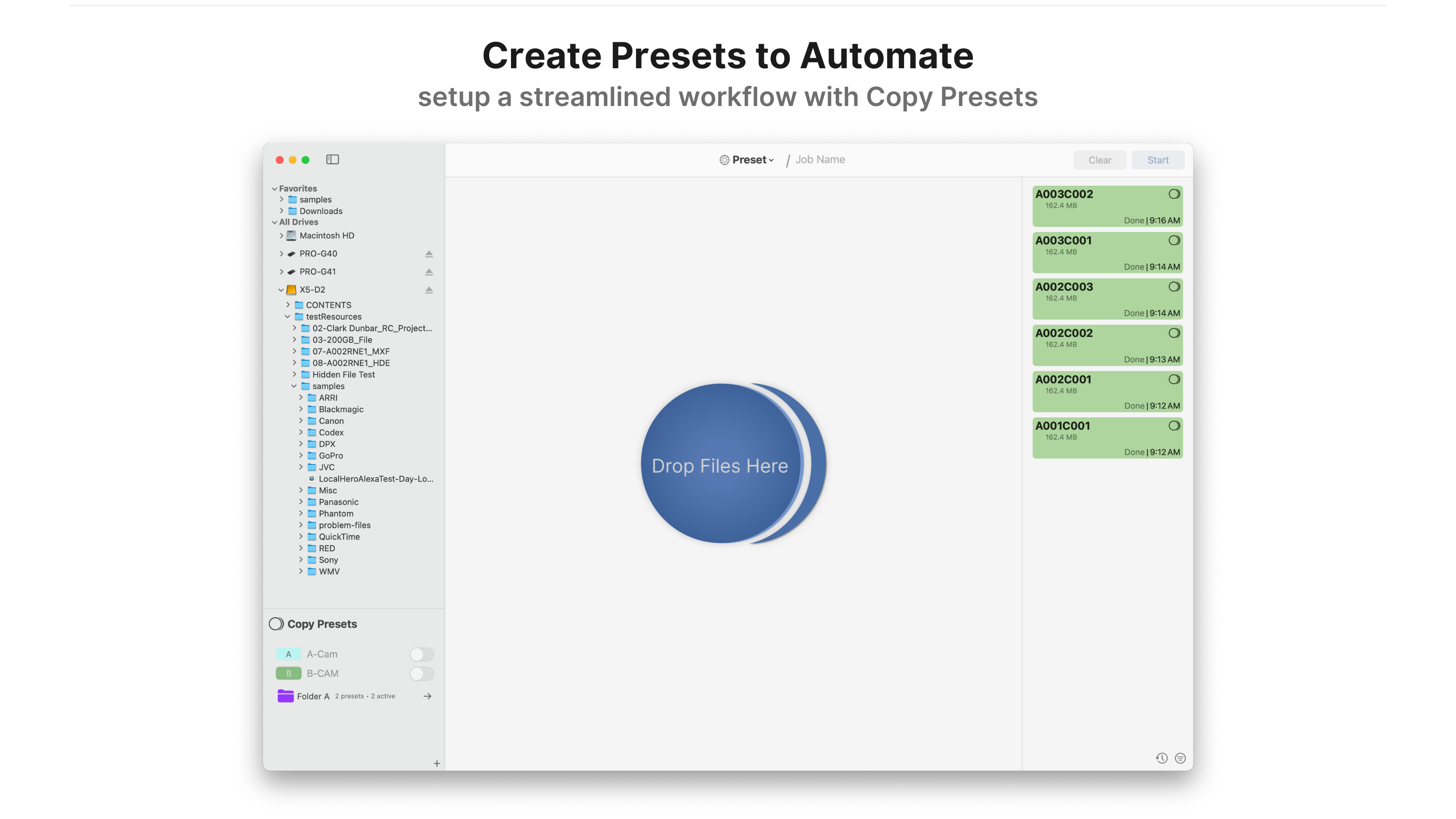 ShotPut Pro for Mac - Offload media to your Mac - Imagine Products