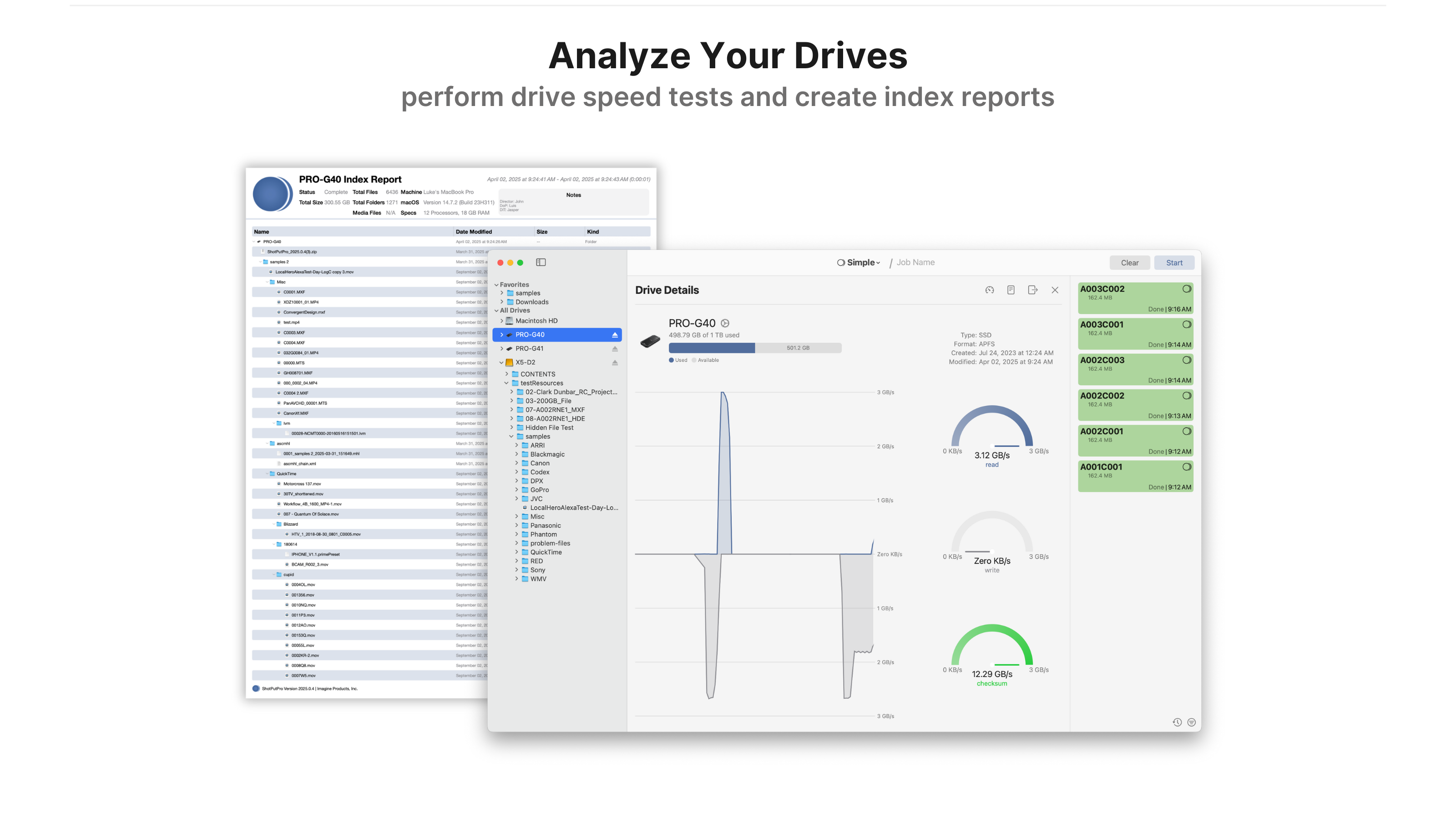 ShotPut Pro for Mac - Offload media to your Mac - Imagine Products